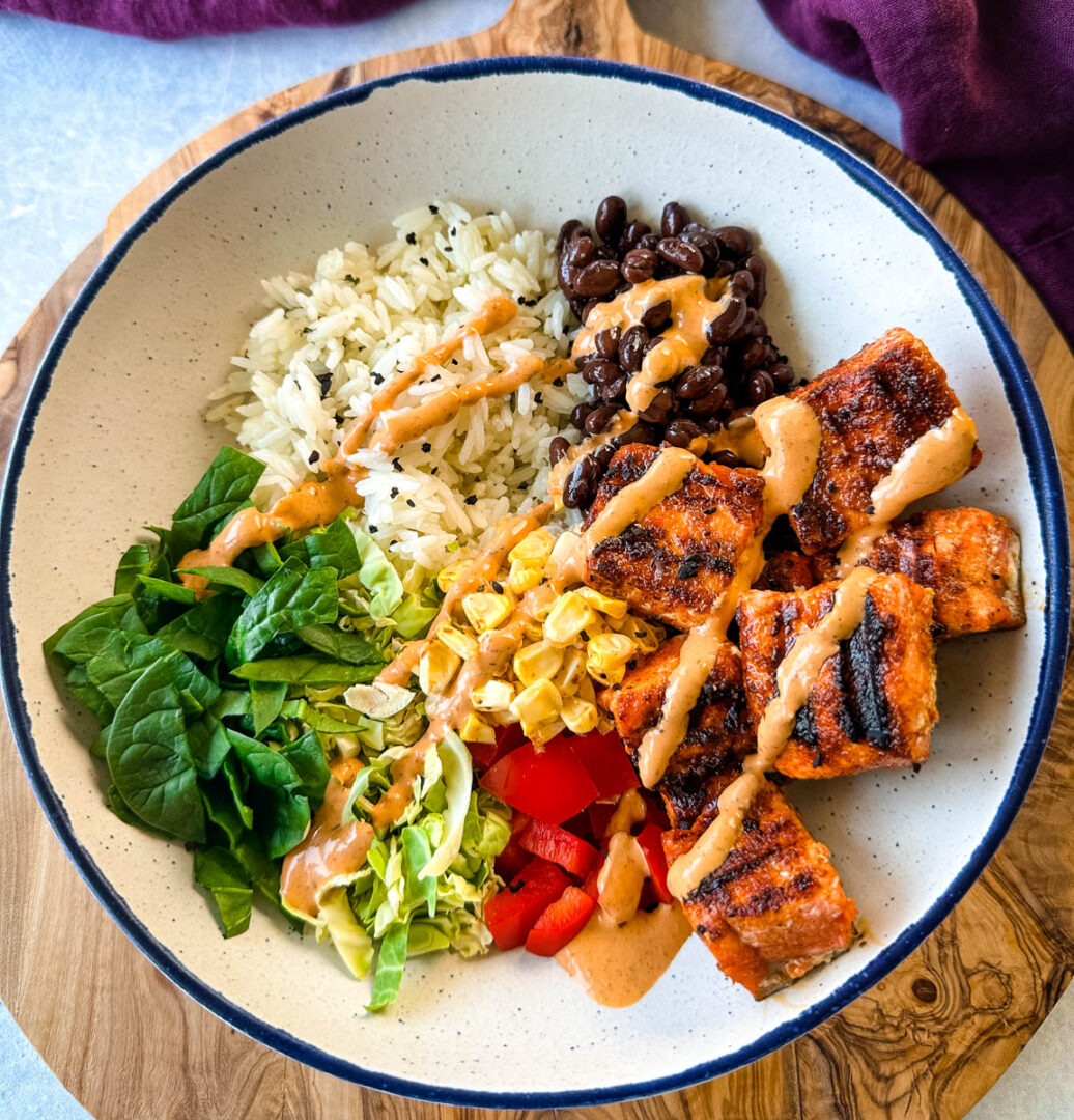 Salmon Rice Bowl - Simple Seafood Recipes