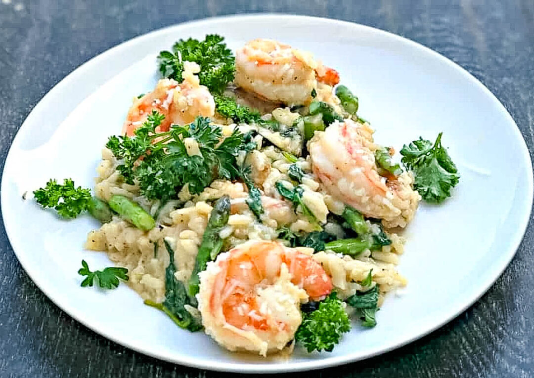 Creamy Shrimp Risotto - Simple Seafood Recipes