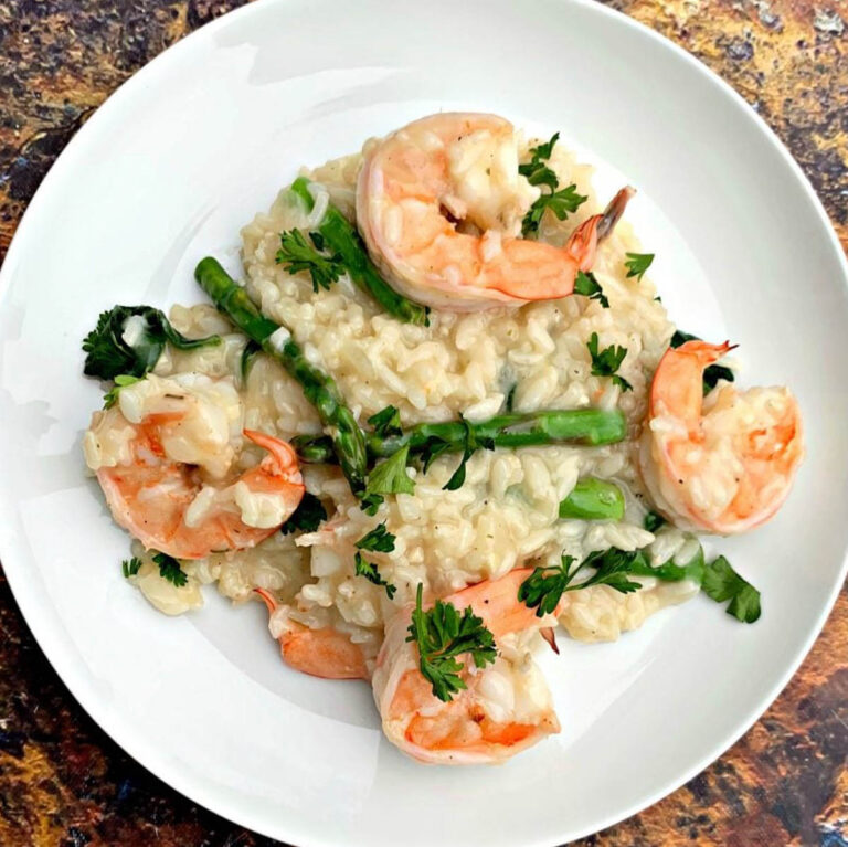 Creamy Shrimp Risotto - Simple Seafood Recipes