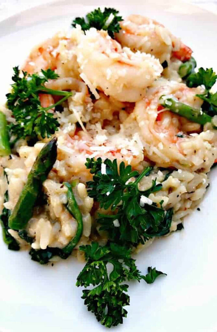Creamy Shrimp Risotto - Simple Seafood Recipes