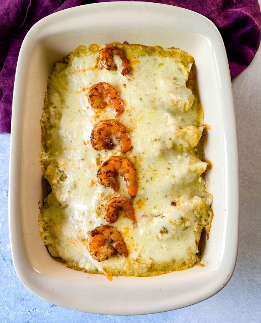 Creamy Shrimp Enchiladas - Simple Seafood Recipes