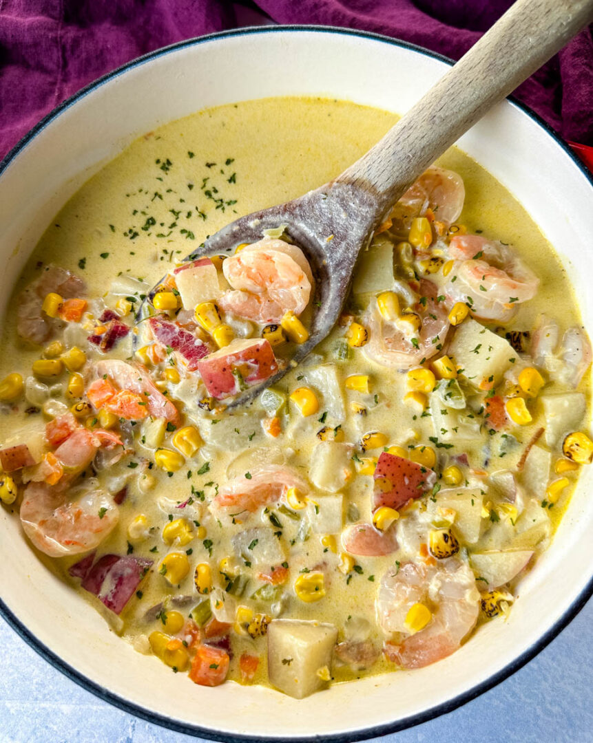 Shrimp and Corn Chowder - Simple Seafood Recipes