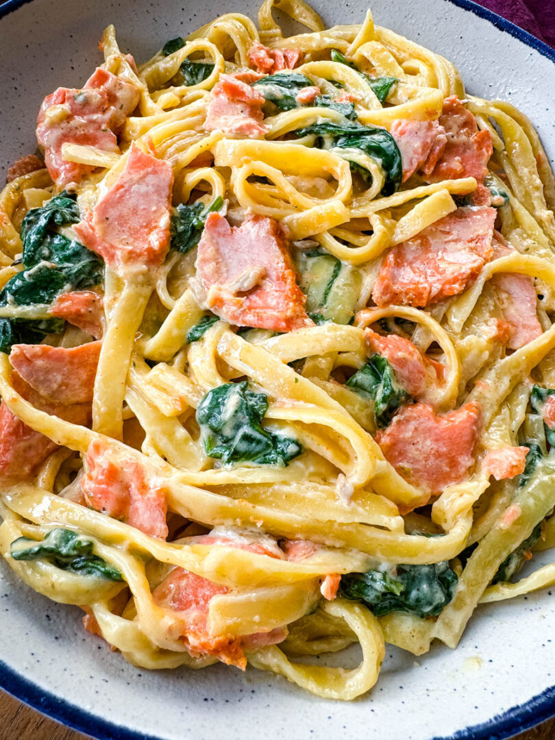 Salmon Fettuccine Alfredo Simple Seafood Recipes