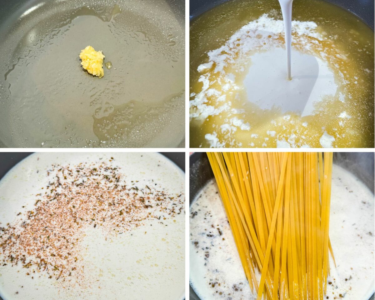 Salmon Fettuccine Alfredo - Simple Seafood Recipes Salmon Fettuccine Alfredo - Simple Seafood Recipes